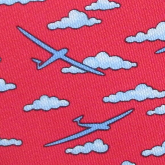 Hermes | Accessories | 0 Real Hermes Tie Red Fun Glider Planes ...